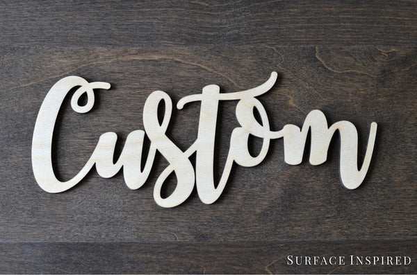 Wooden Name Signs Custom Wooden Letters Laser Cut Wooden Sign ...